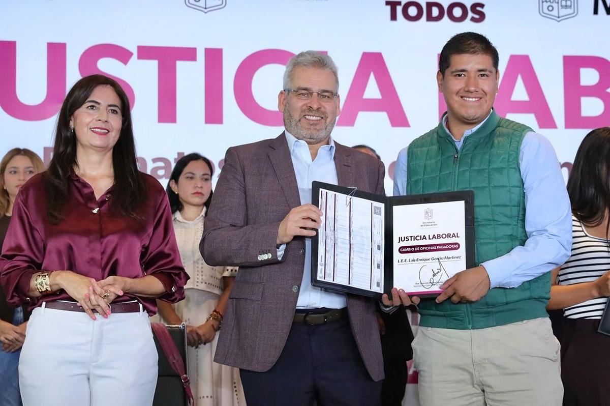 Pagos puntuales a maestros en Michoacán; destaca Bedolla