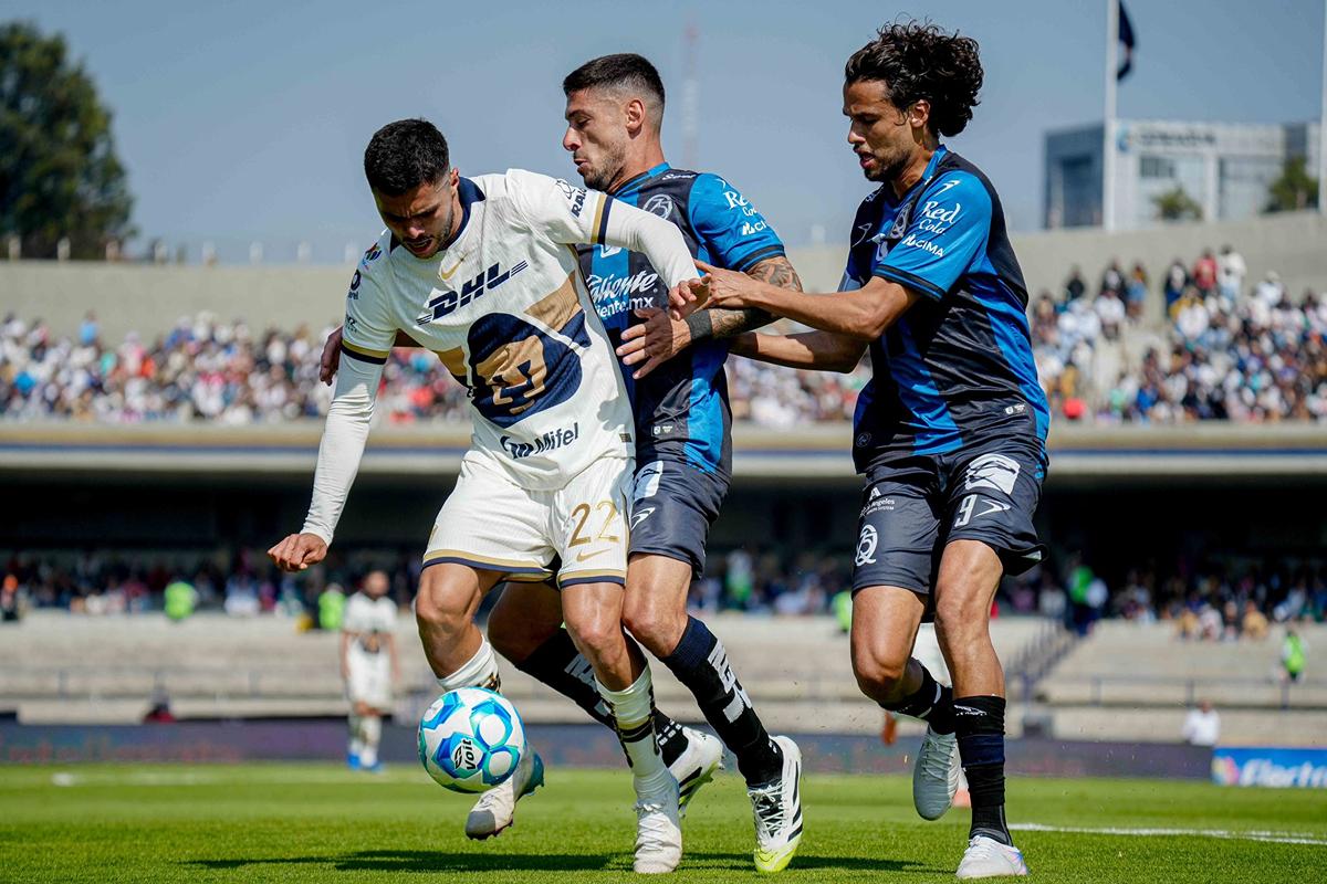 Pumas y Querétaro empatan 1-1 en el inicio del Clausura 2026