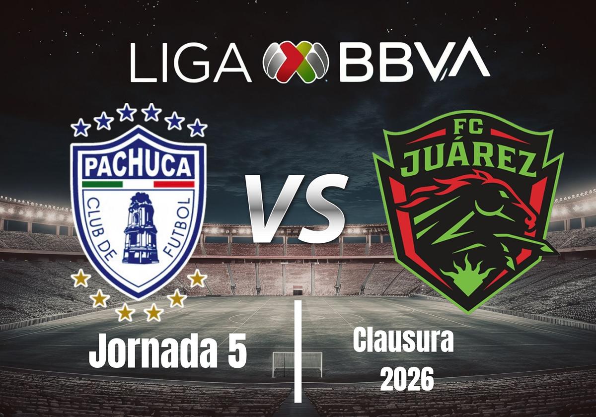 Pachuca vs Juárez: Horario y dónde ver el partido de la Jornada 5