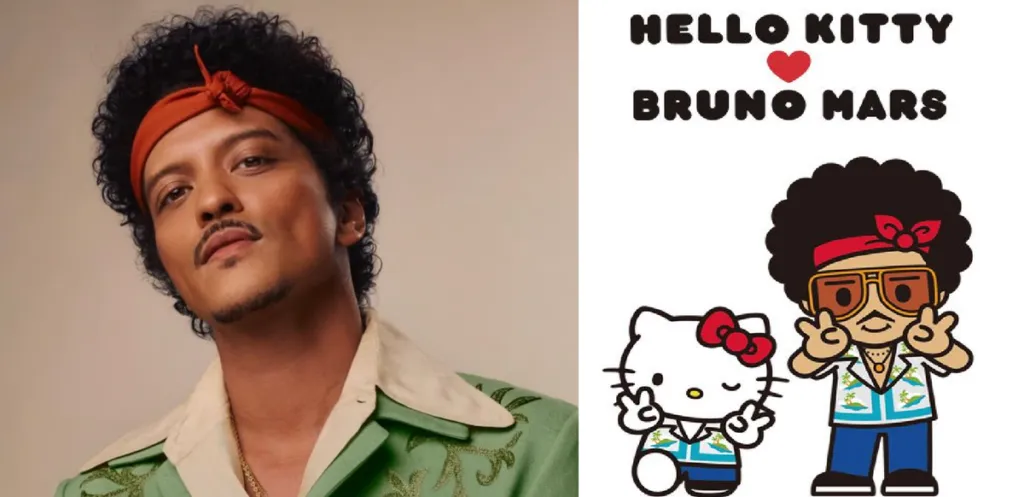 Bruno Mars y Hello Kitty deslumbran París con tienda